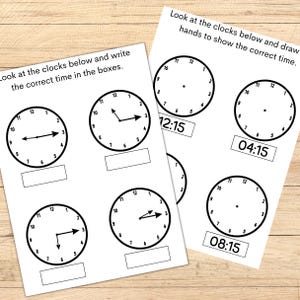 Rainbow Learn to Tell Time Printable | Kids Clock Activity | Teaching ...