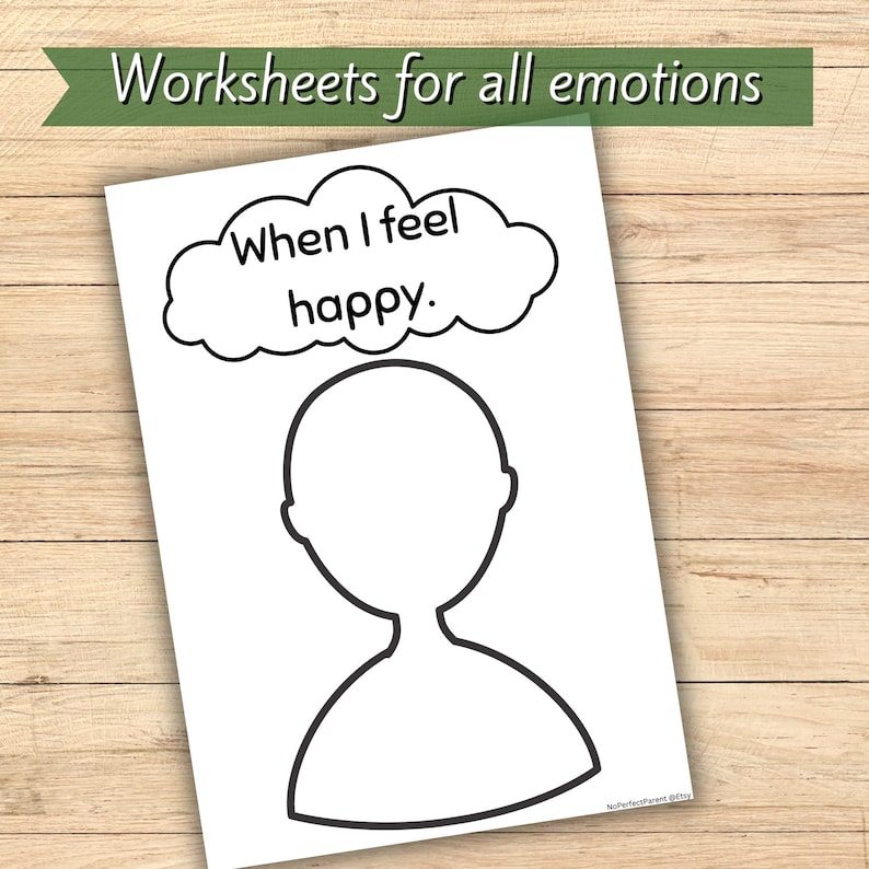 Emotions and Feelings Worksheets for Children - Emotional Regulation ...