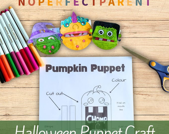 PRINTABLE HALLOWEEN Finger Puppets | PDF Download | Halloween Party ...
