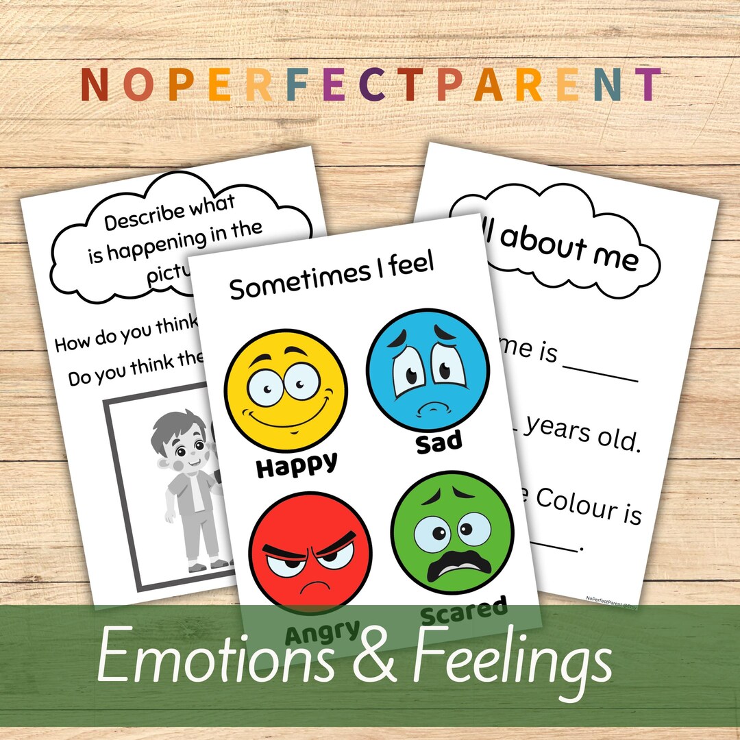 Emotions and Feelings Worksheets for Children - Emotional Regulation ...