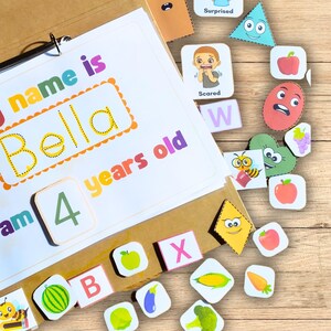 Personalized Busy Binder- Custom Busy Book for Kids - Daily Preschool ...