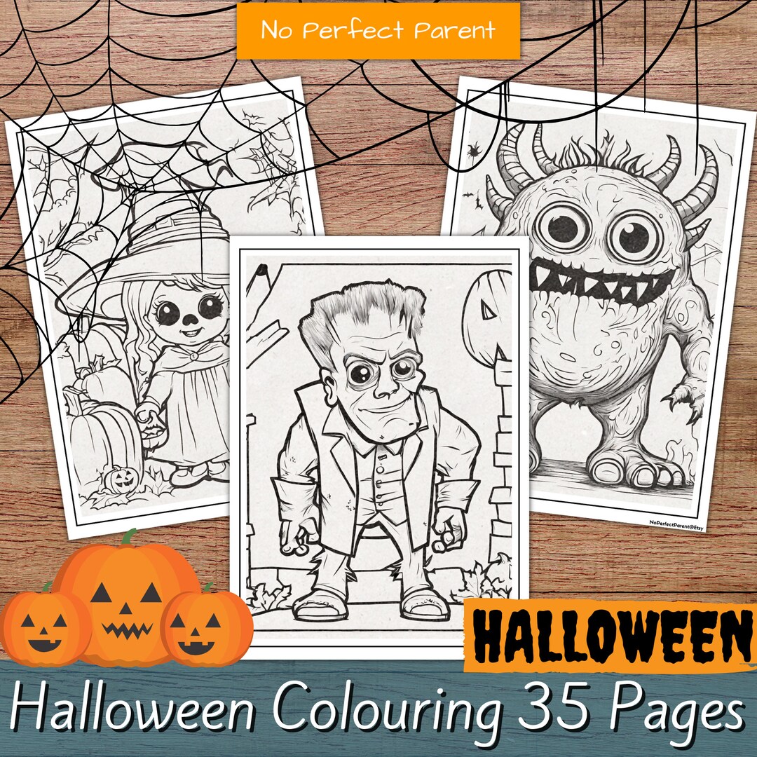 Halloween Colouring Book for Kids Printable Halloween Activity for ...