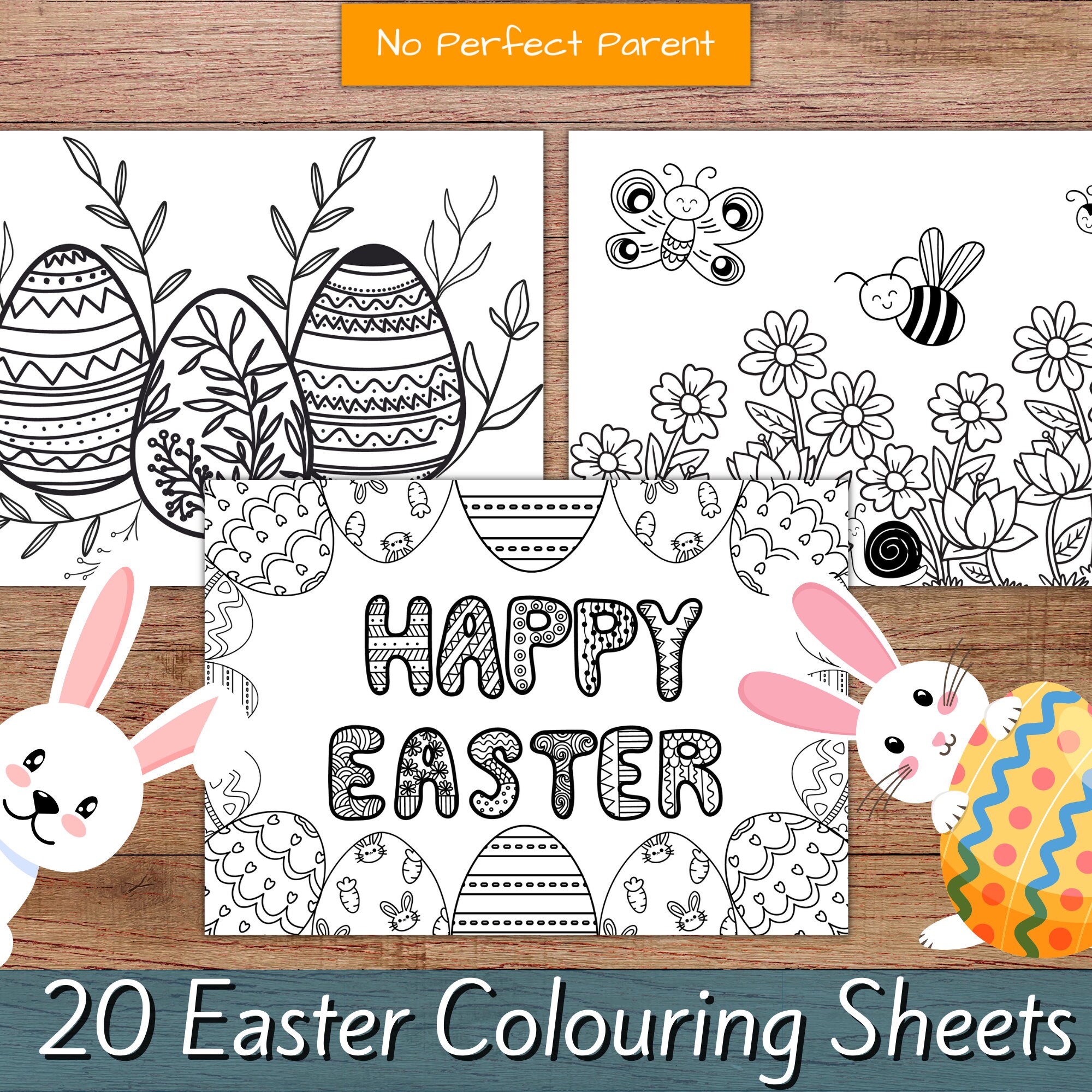 Hojas para colorear para niños Pascua 20 páginas para Pascuas - Etsy España