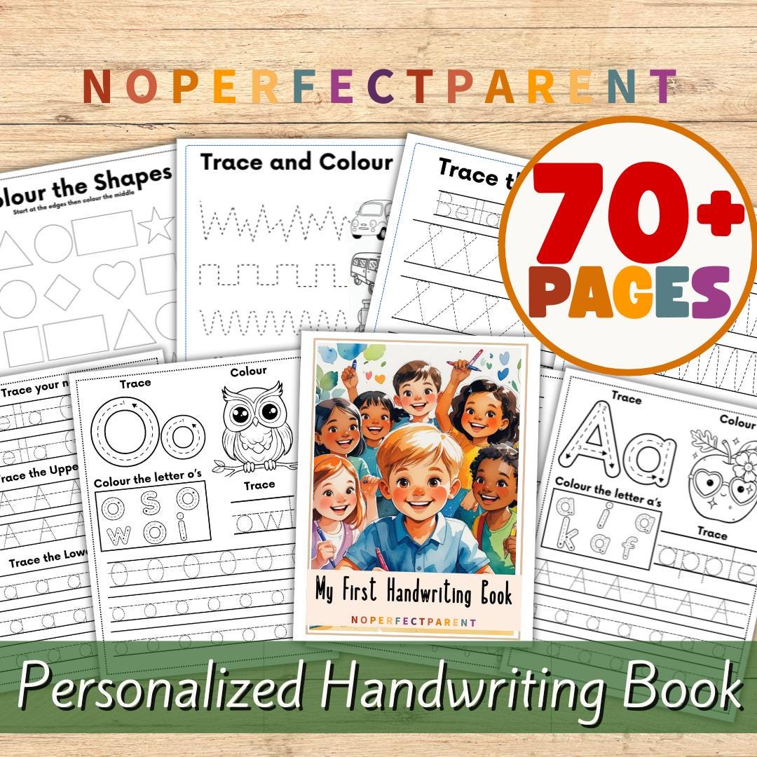 Personalized Name Writing Printable for Kids First Handwriting Book ...