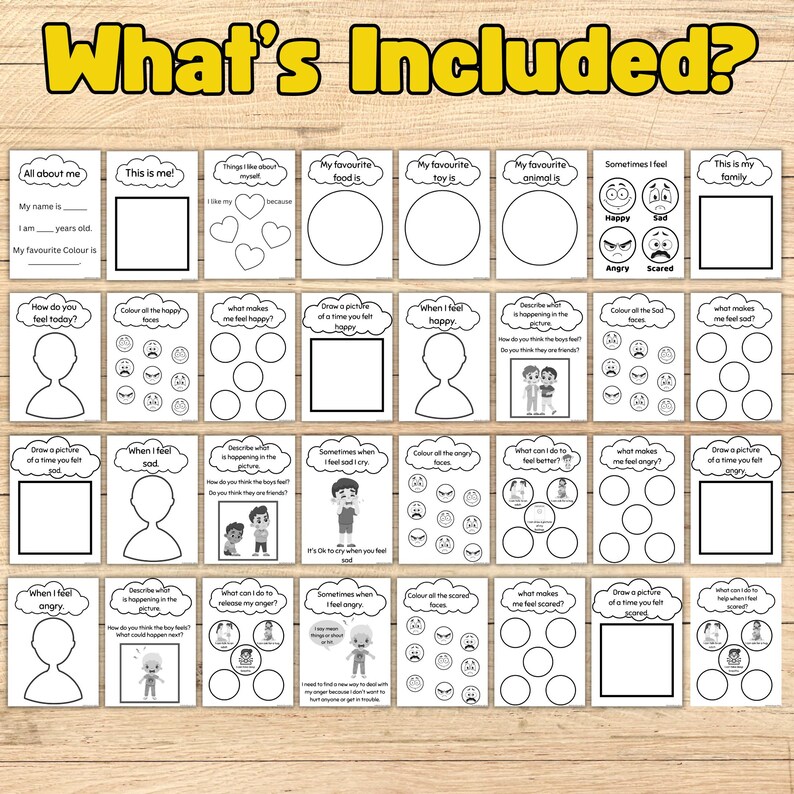 Emotions and Feelings Worksheets for Children - Emotional Regulation ...