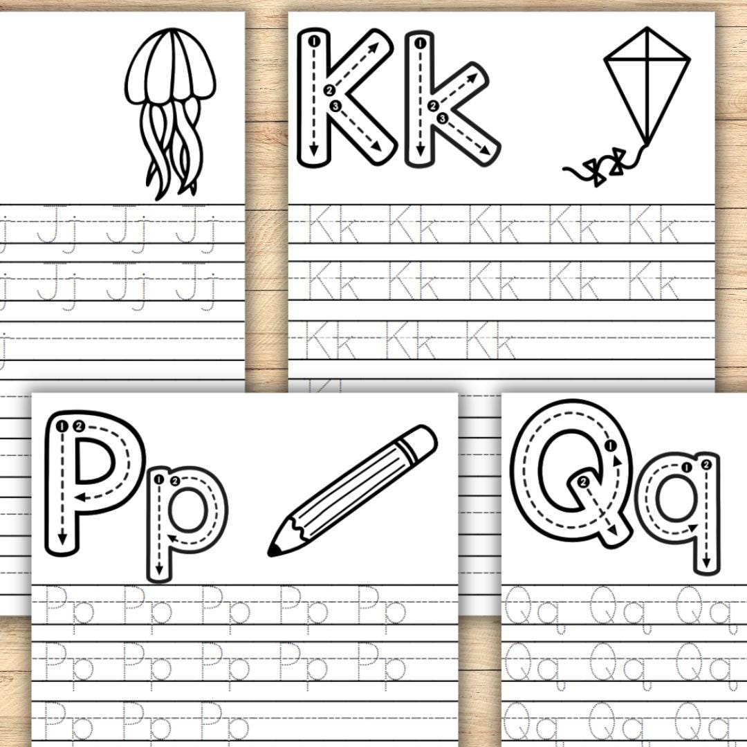 Printable Letter Tracing Worksheets for Kids and Toddler Handwriting ...