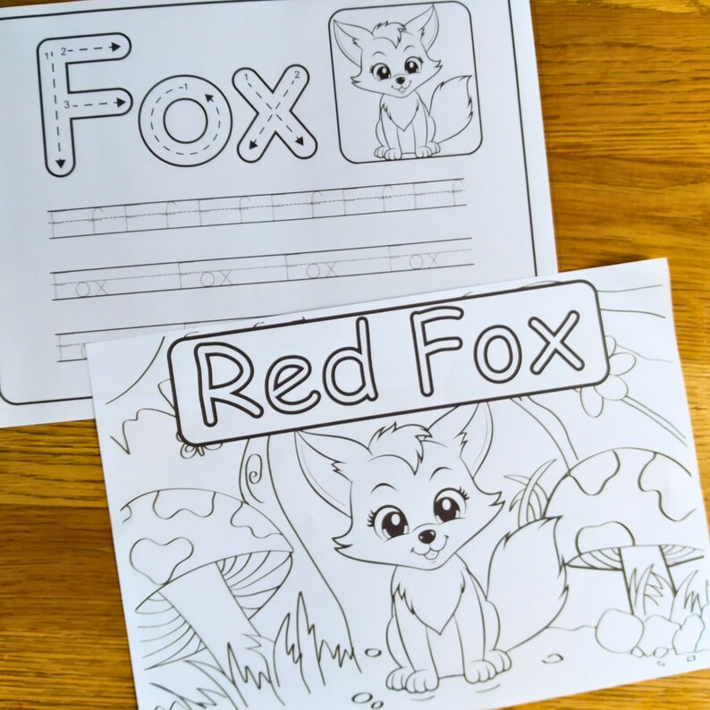 Fox Unit Study for Homeschool Printable STEM Activity for Kids Nature ...