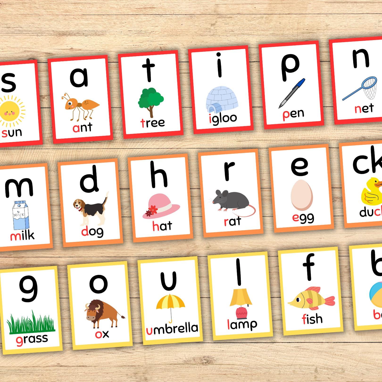 Printable Phonics Flashcards | Alphabet Sound Cards for Preschool ...
