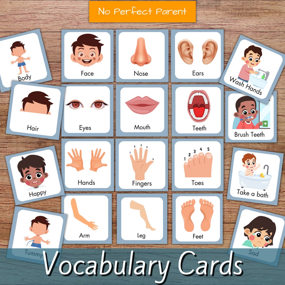 First Words Vocabulary Flashcards for Toddlers and Children - Etsy