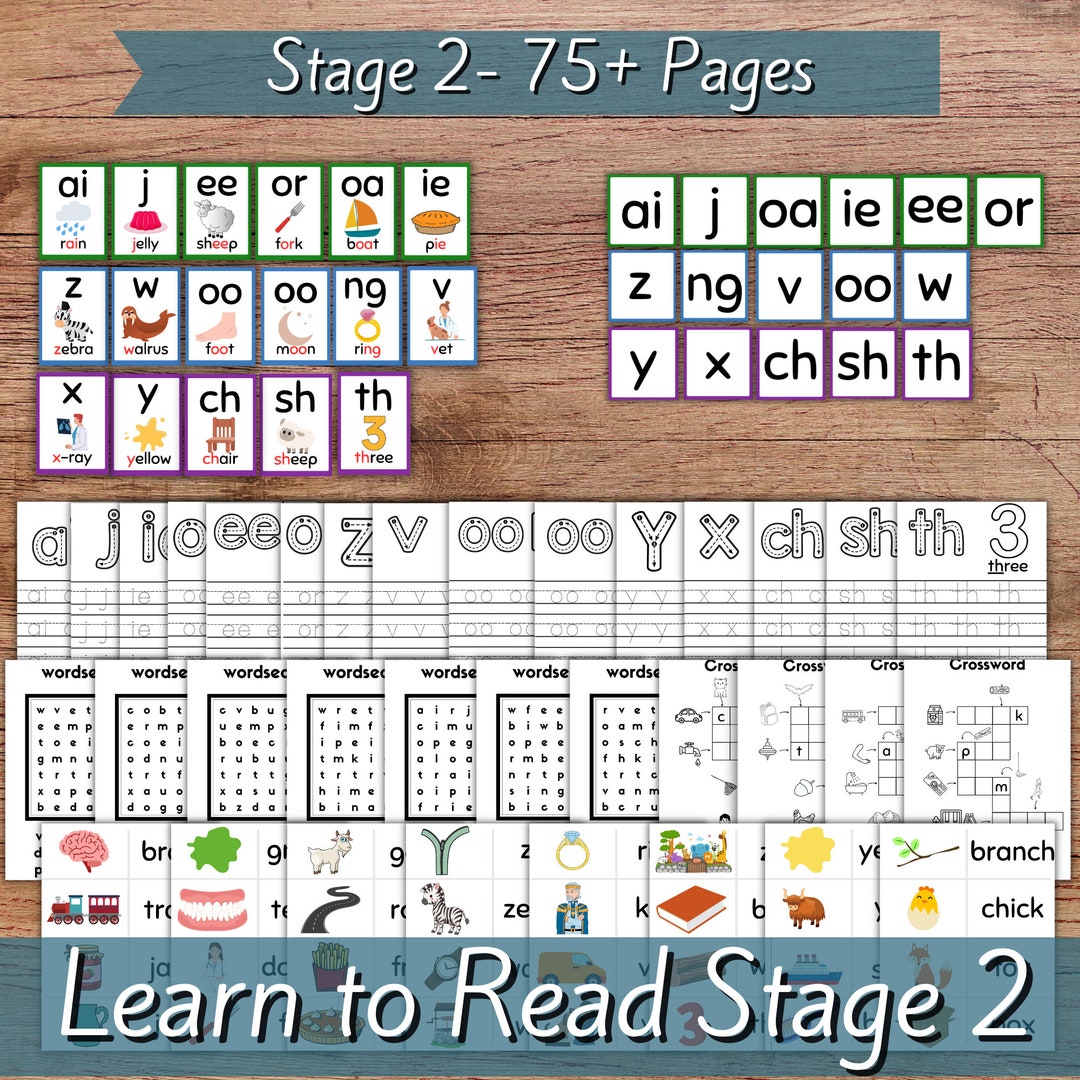 Learn to Read Stage 2 Phonics Programme Instant Download Teach Kids to ...
