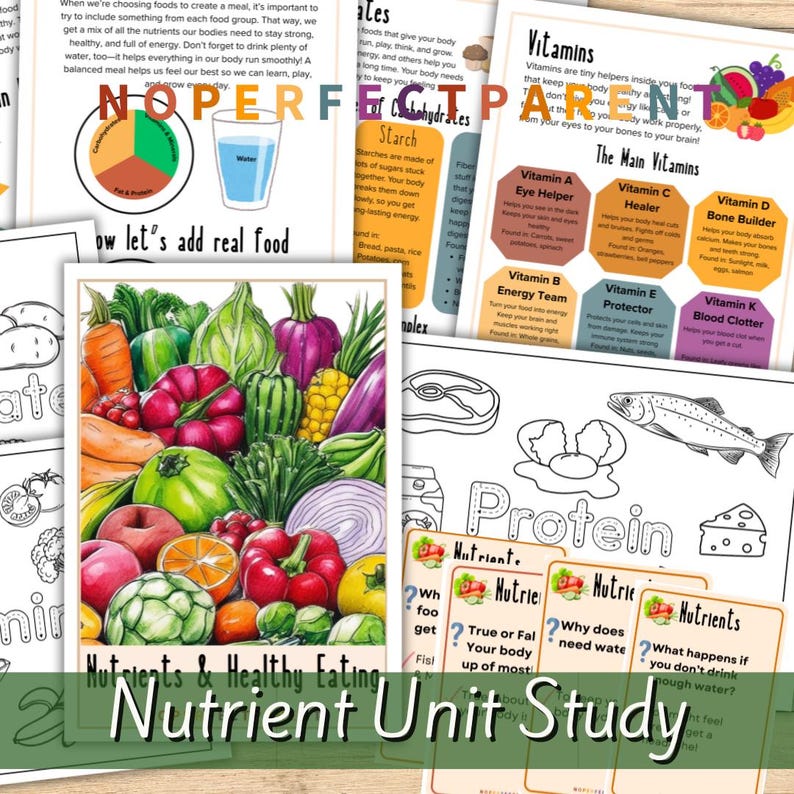 Printable Nutrition Curriculum for Kids | Teach Healthy Eating Habits ...