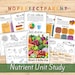 Nutrient Unit Study for Kids Healthy Eating Printable About Vitamins ...