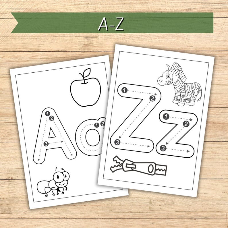 Preschool Worksheets for Kids Letter Tracing Activity for Montessori ...