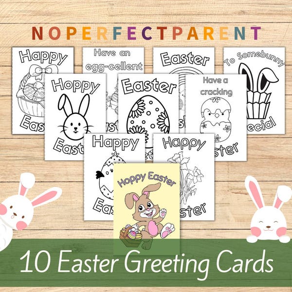 Kids Easter Card - Etsy