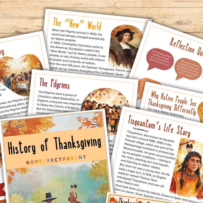 History of Thanksgiving Unit Study for Kids Thanksgiving Education for ...