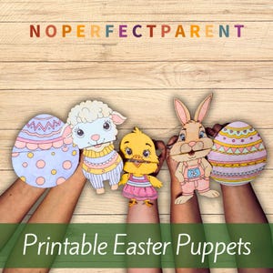 Easter Activity for Kids Printable Hand Puppets for Easter Bunny Crafts ...