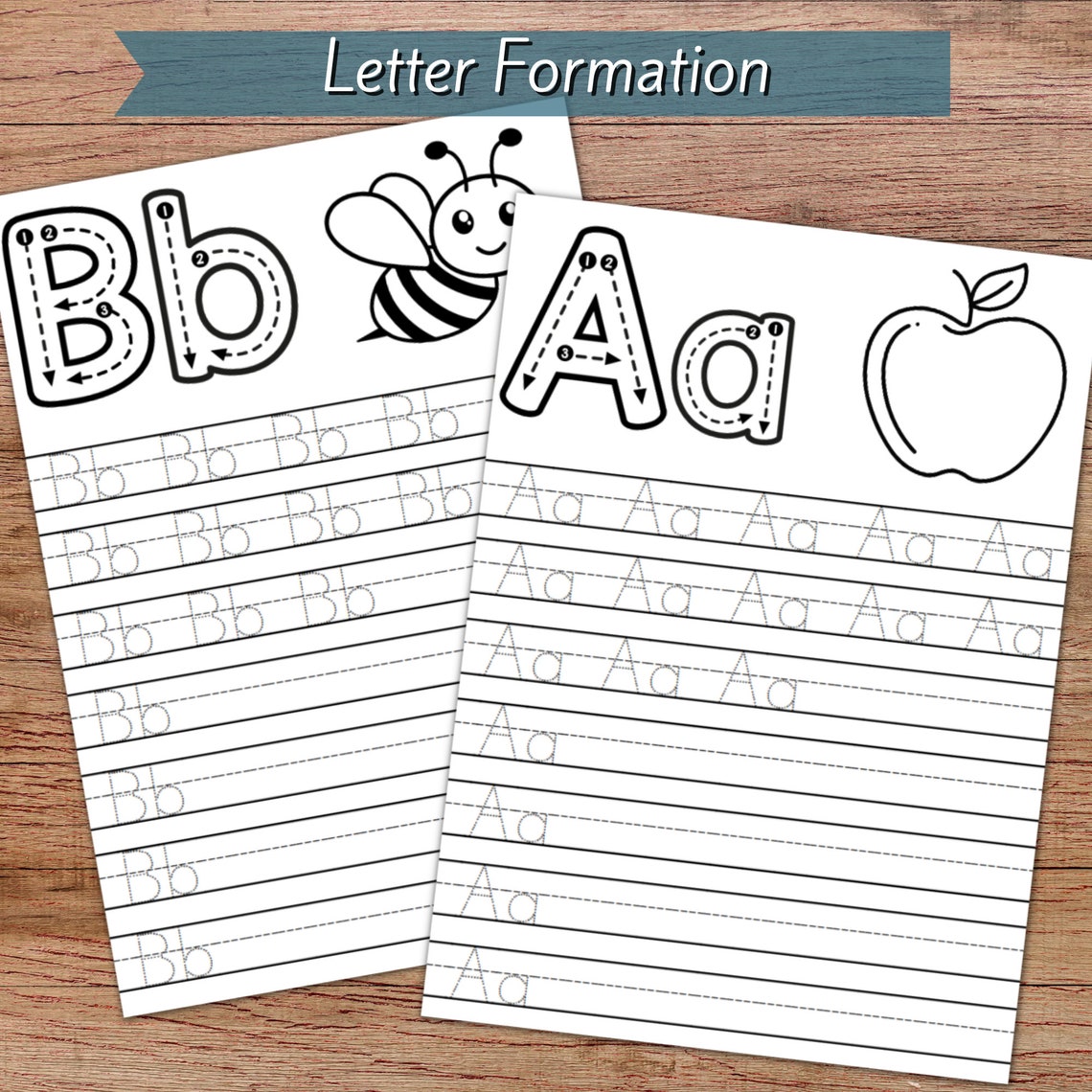 Printable Letter Tracing Worksheets for Kids Teach Your Child to Write ...