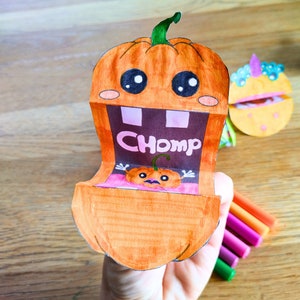 Halloween Activity for Kids Printable Hand Puppets for Halloween Crafts ...
