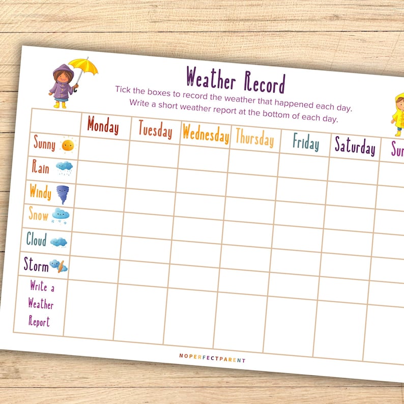 Printable Weather Unit Study for Kids Fun and Educational Weather ...