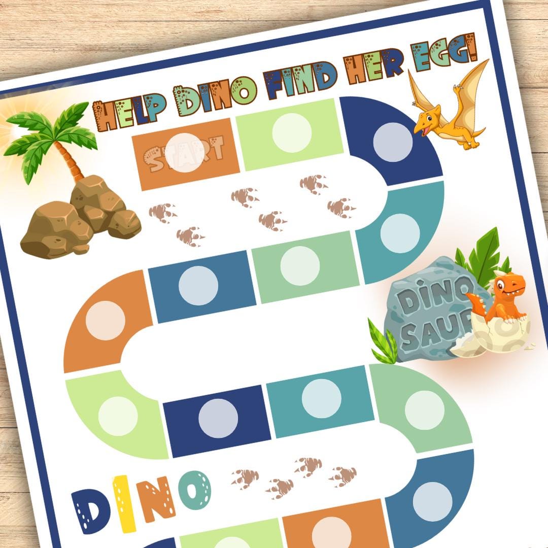 Dinosaur Themed Reward Chart for Kids Potty Training Chart for Children ...
