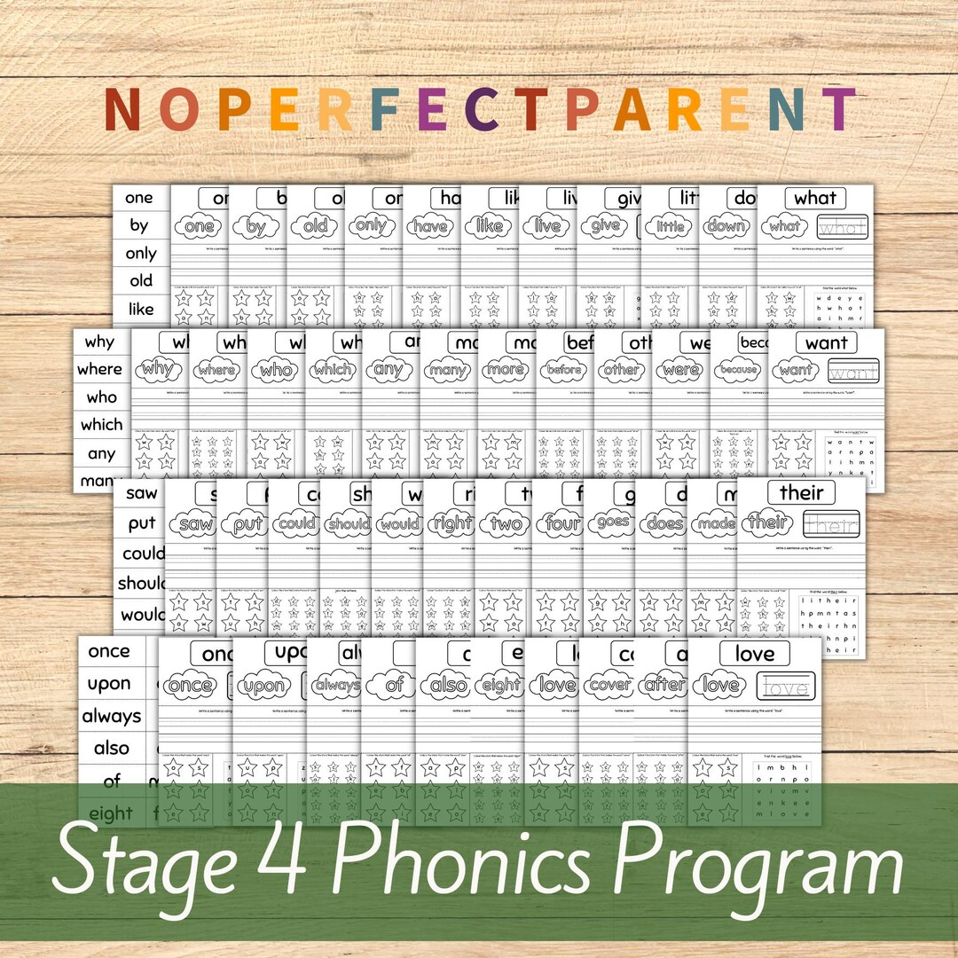 Teach Kids to Read Stage 4 Phonics Unit 70+ Pages| Instant Download ...