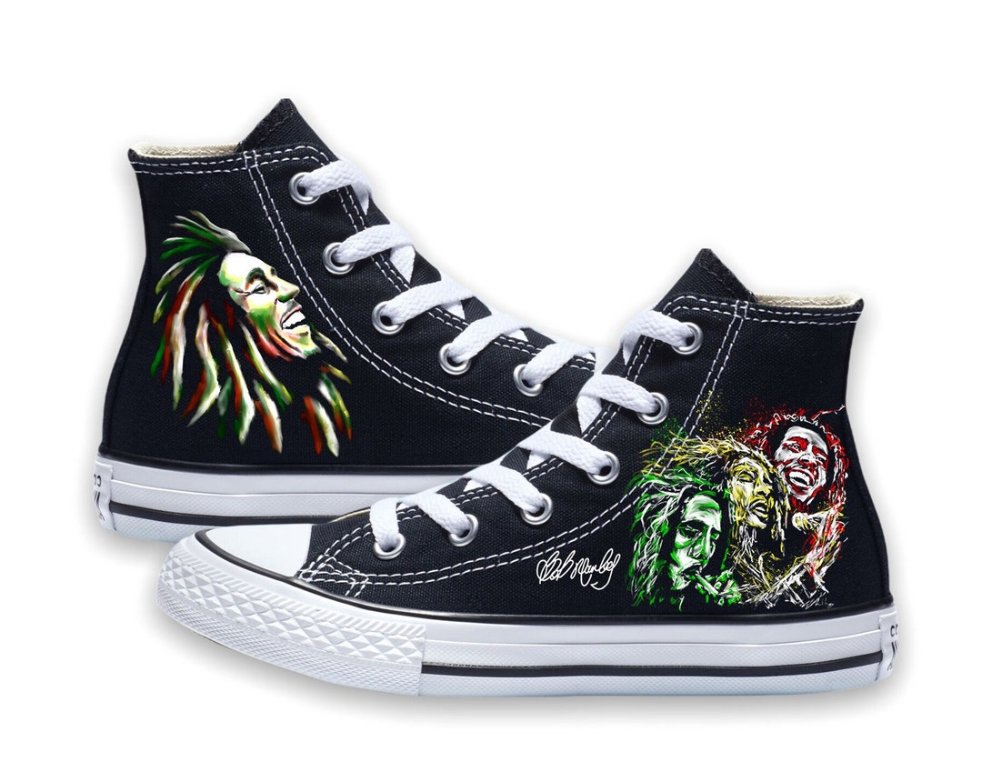 Bob Marley | Pure Joy | Classic Kicks | Converse All-star Sneakers - Etsy