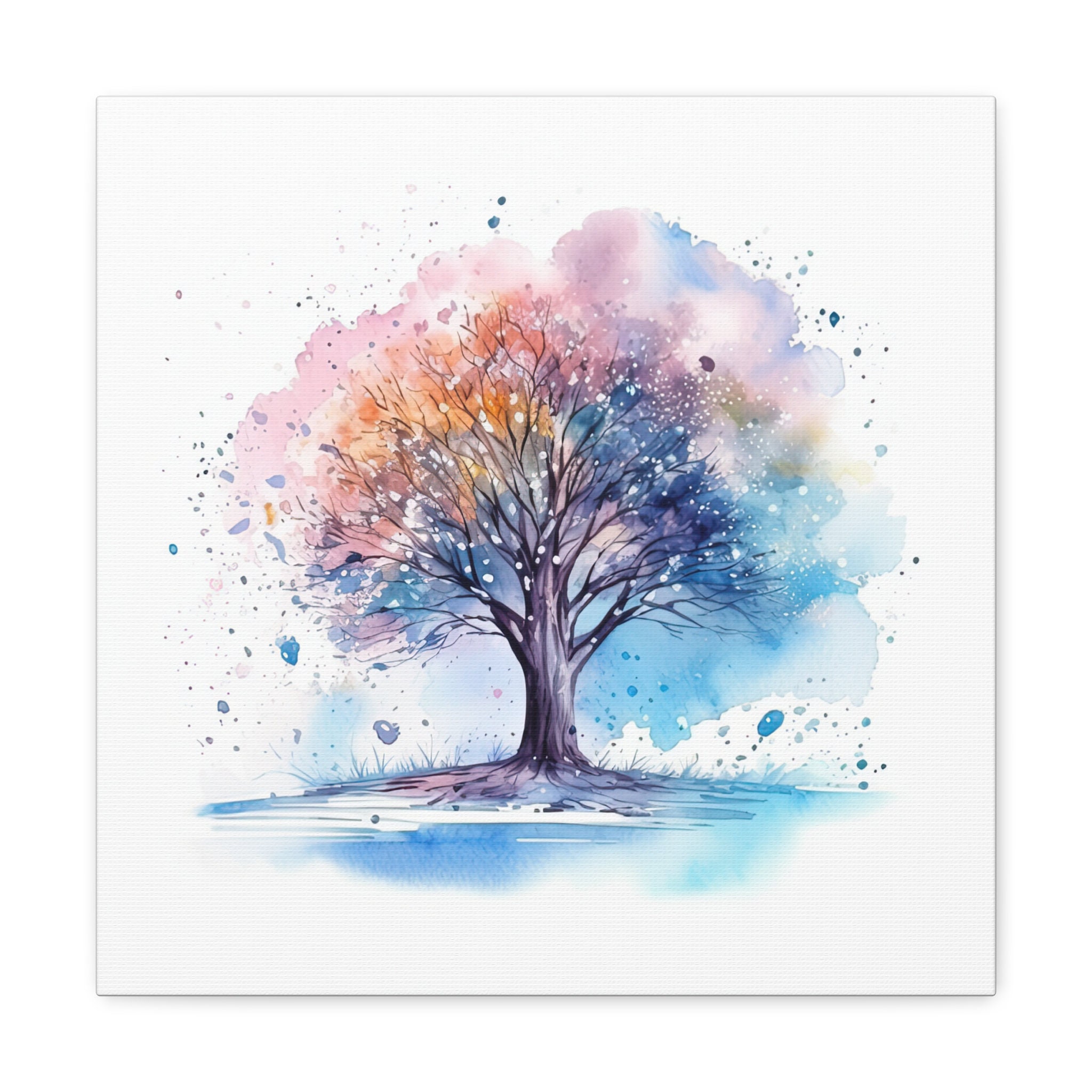 Abstract Watercolor Tree