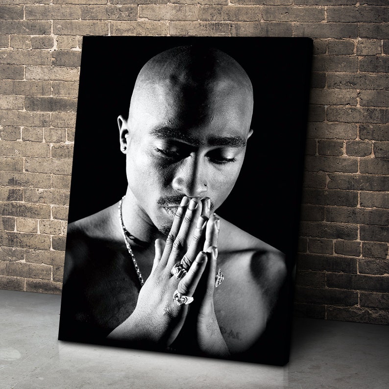 Tupac Canvas Tupac Poster 2Pac Canvas Wall Art | Etsy