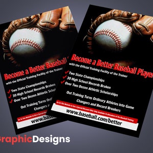 EDITABLE Baseball Flyer, School, Training, Trainer Baseball - Etsy