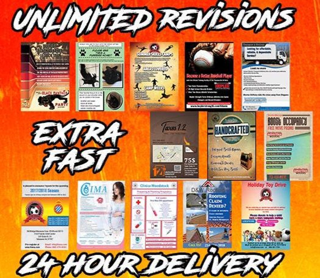 Custom Flyer Design: Professional Business & Party Flyers - Etsy