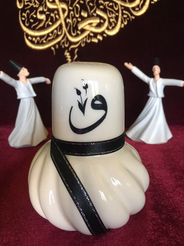 Hand Made Sufi Hat With Calligraphy - Etsy