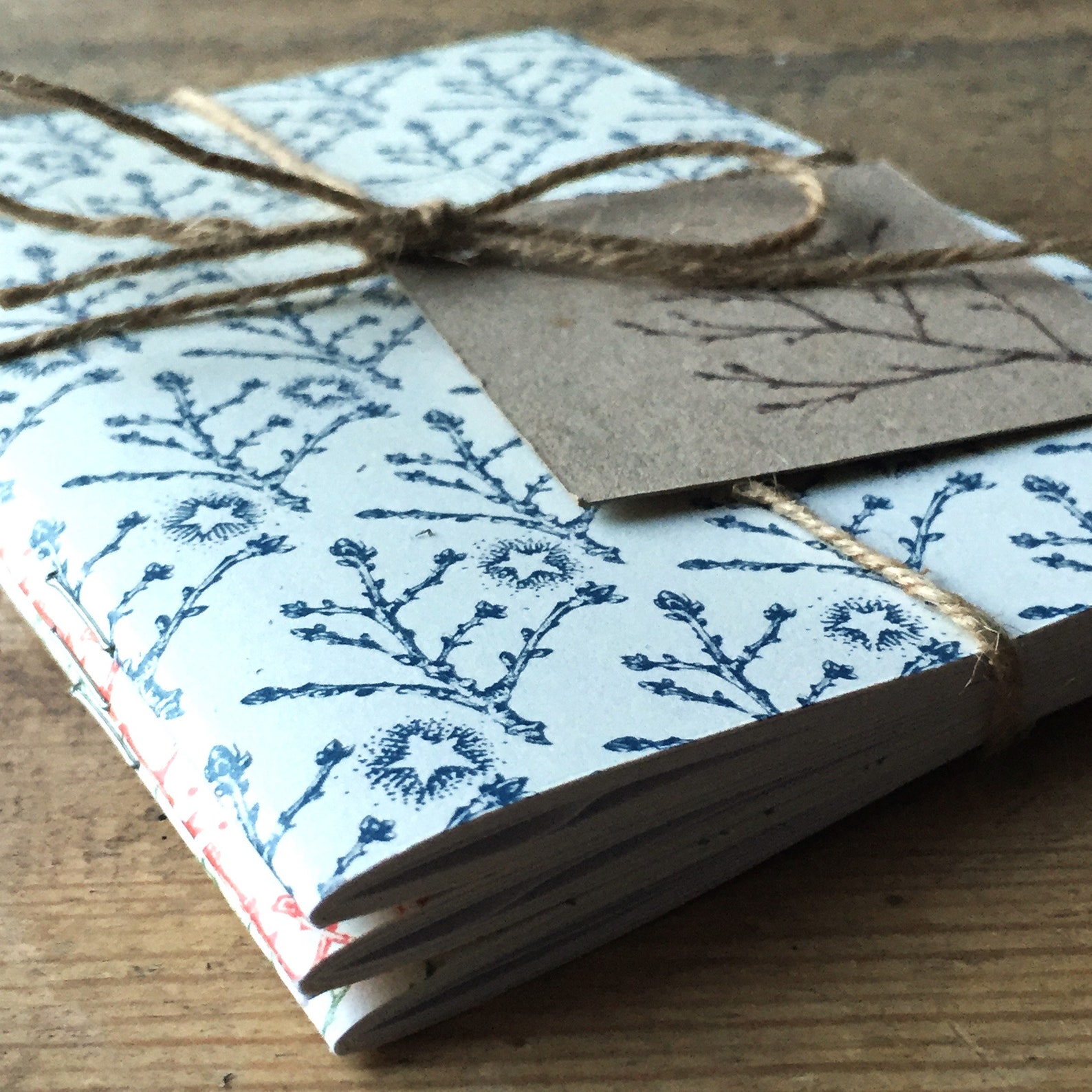A6 Notebooks : Winter Twigs Designs. 32 Blank Pages for Notes, Lists ...
