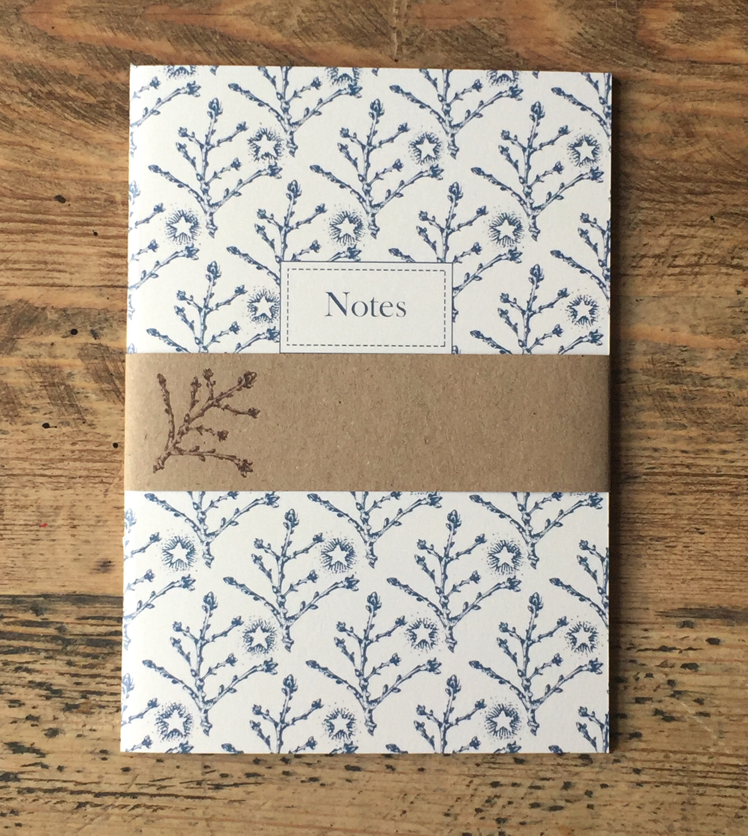 A6 Notebooks : Winter Twigs Designs. 32 Blank Pages for Notes, Lists ...