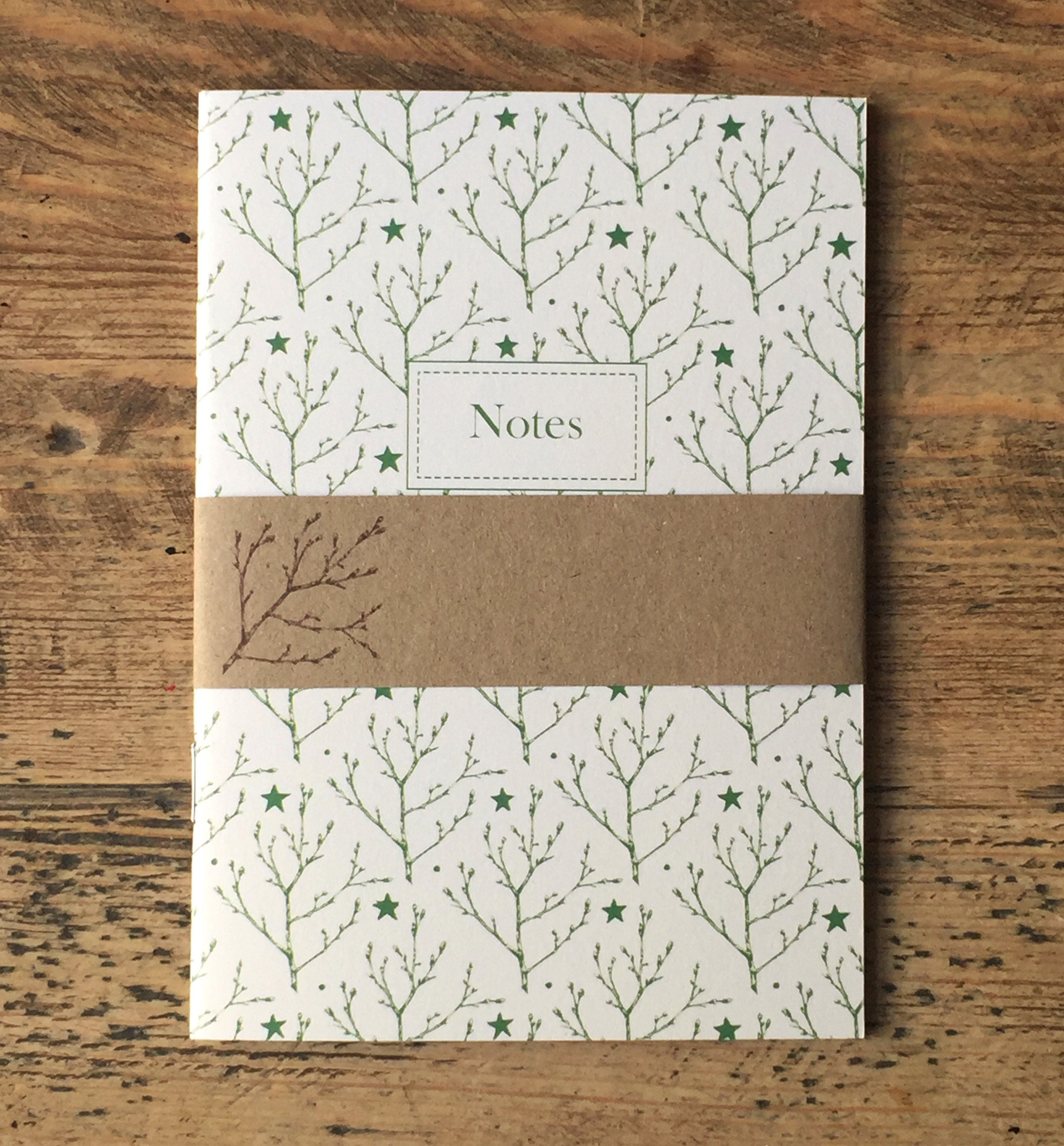 A6 Notebooks : Winter Twigs Designs. 32 Blank Pages for Notes, Lists ...