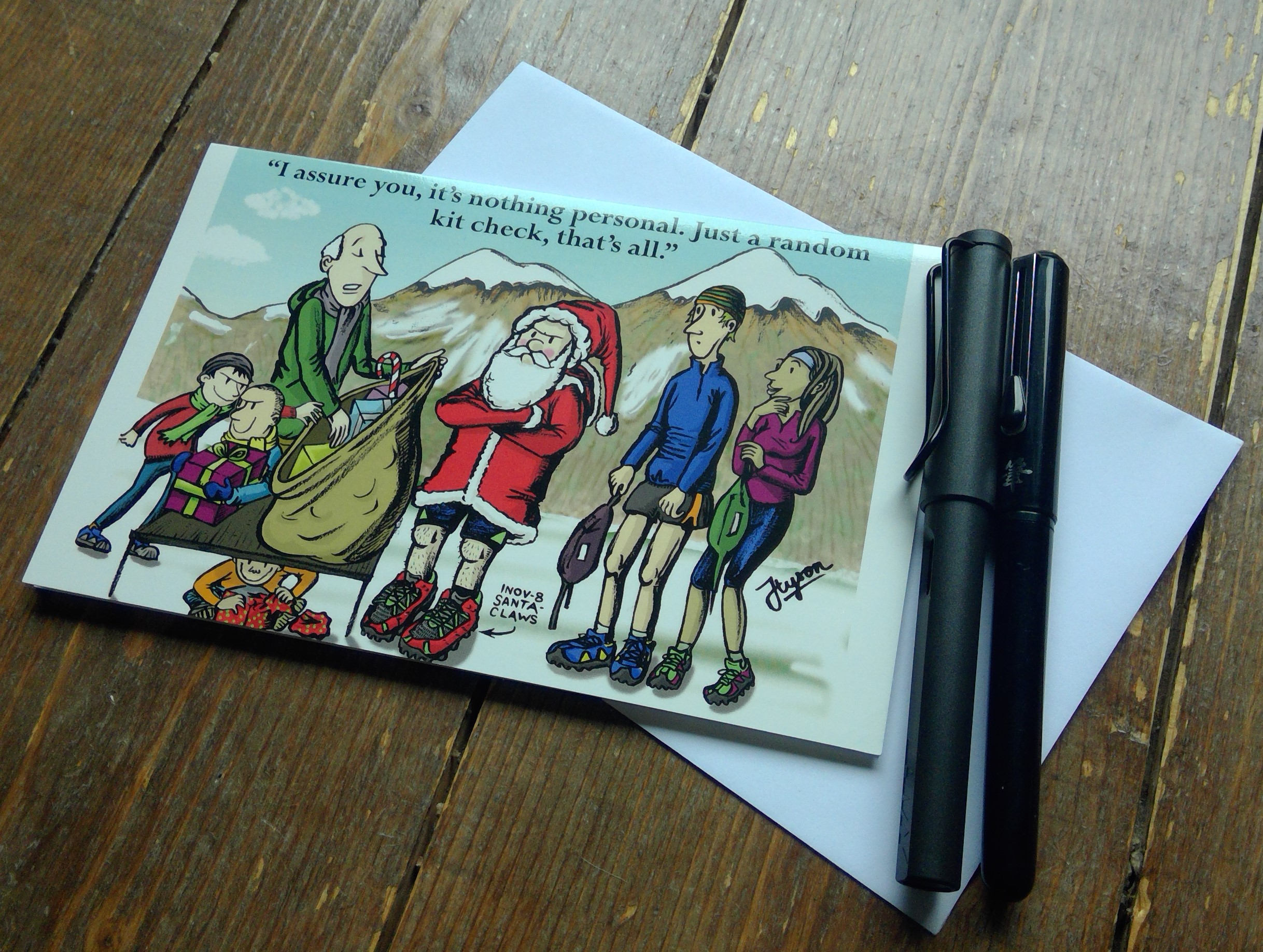 Fellrunning Cartoon Christmas Card - Etsy