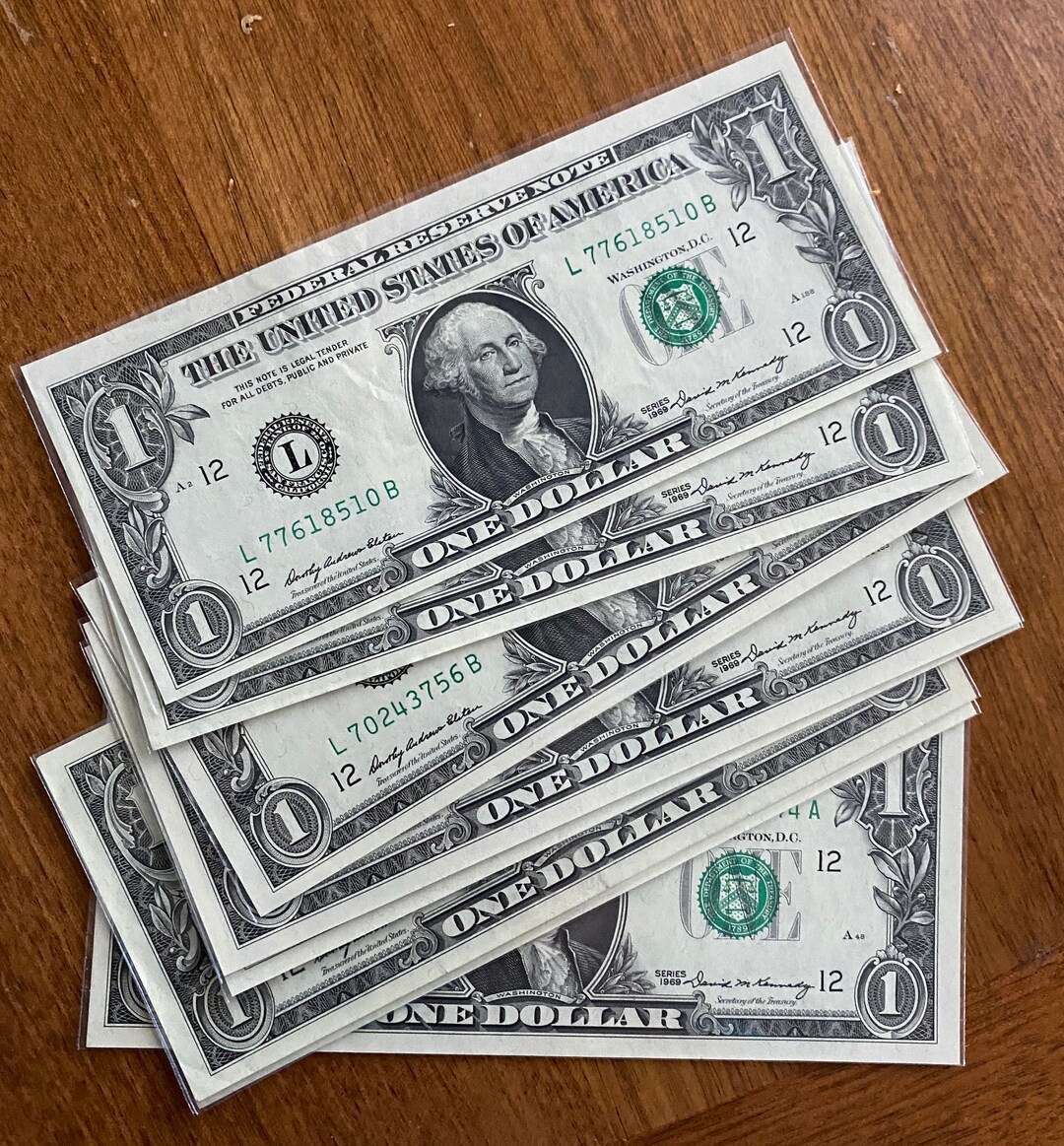 1969 One Dollar Bill Uncirculated Federal Reserve Notes FRN FREE ... 1969 One Dollar Bill Uncirculated Federal Reserve Notes FRN FREE ...