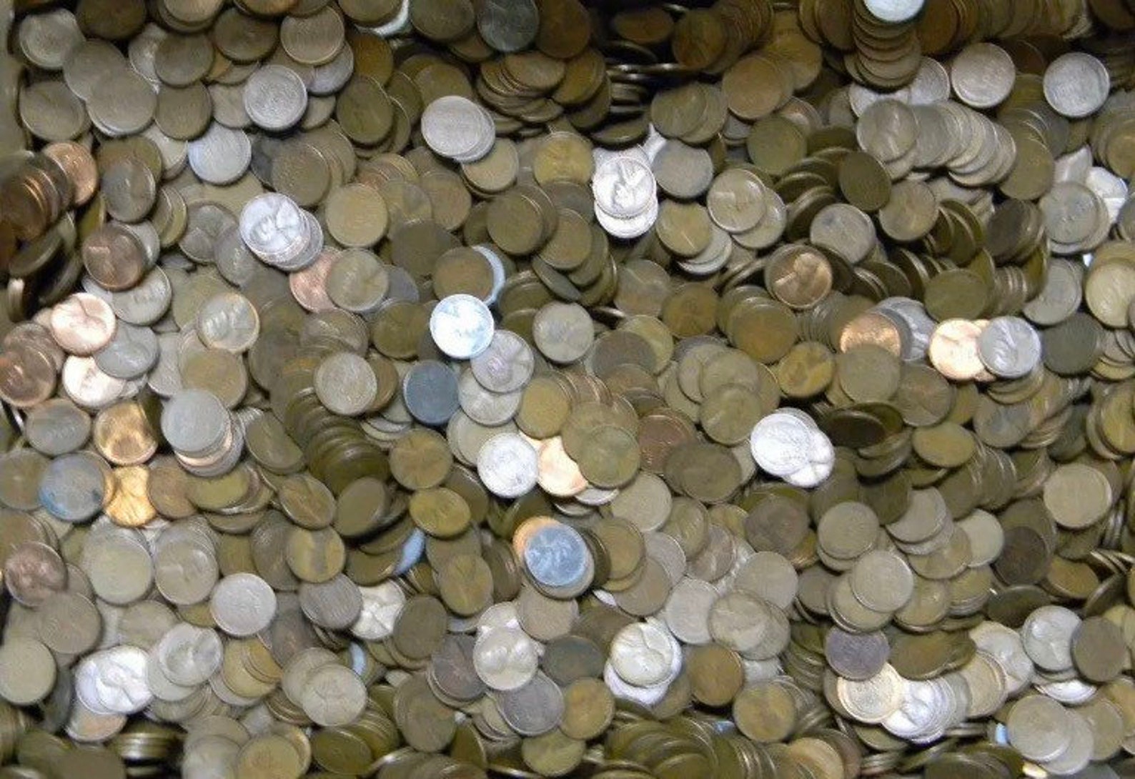 1000 Lincoln Wheat Pennies Cents Collectible Vintage US Coins 1909-1958 ...