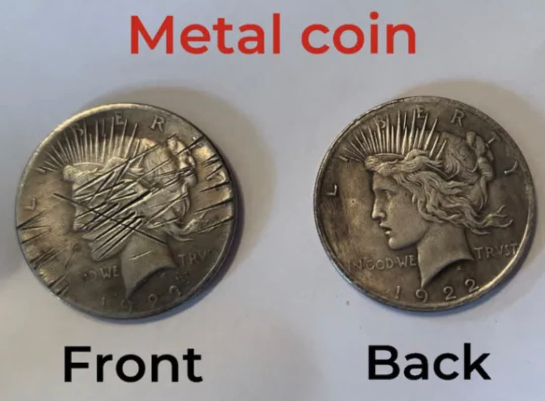 Two Face 2 Sided Scratched Coin Batman Cosplay Prop Harvey Dent Trick ...