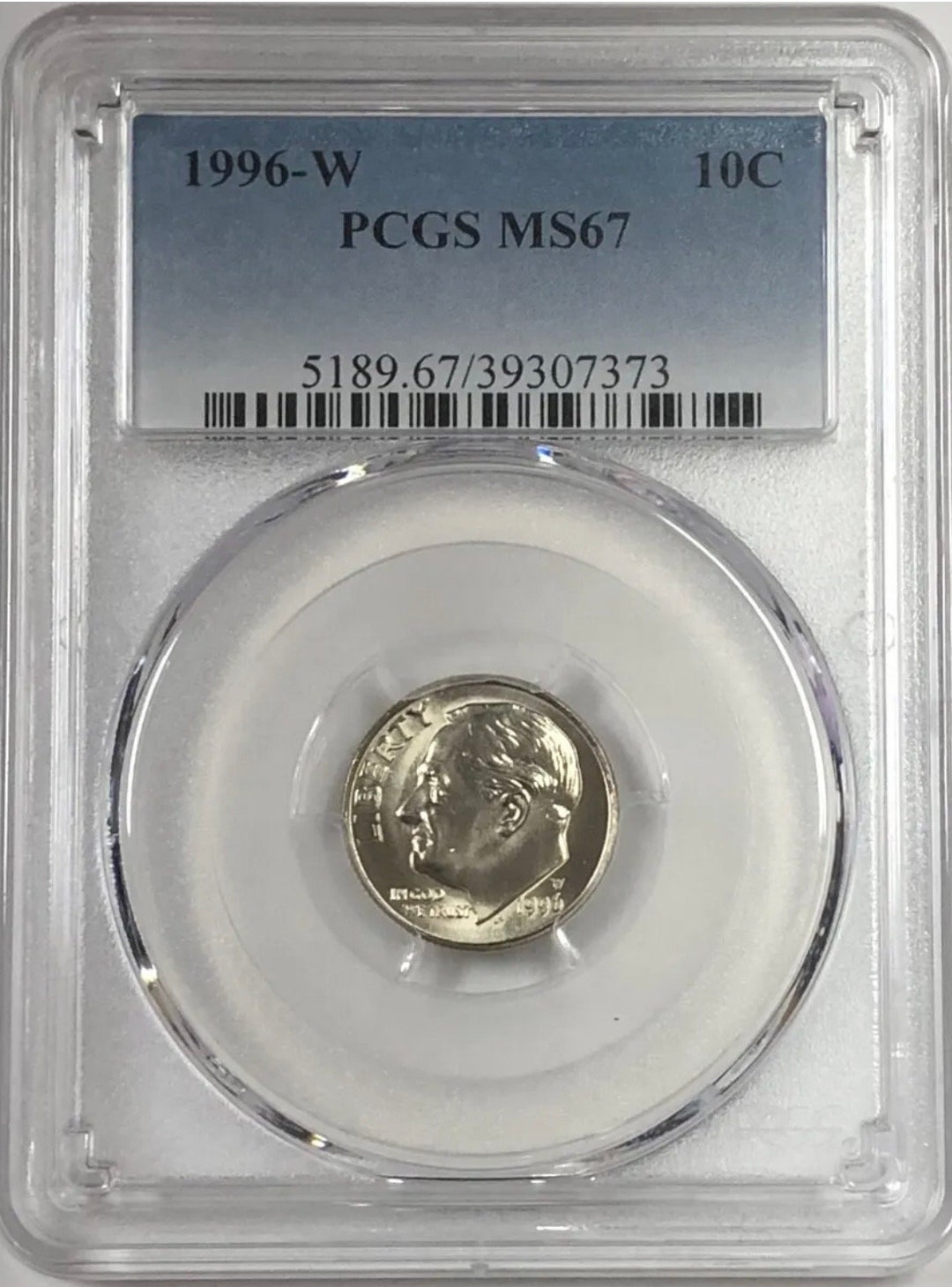 1996-W Roosevelt Dime MS67 PCGS West Point Mint Free Shipping - Etsy