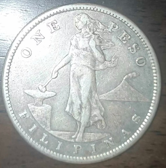 Old Philippine Coins 1 Peso