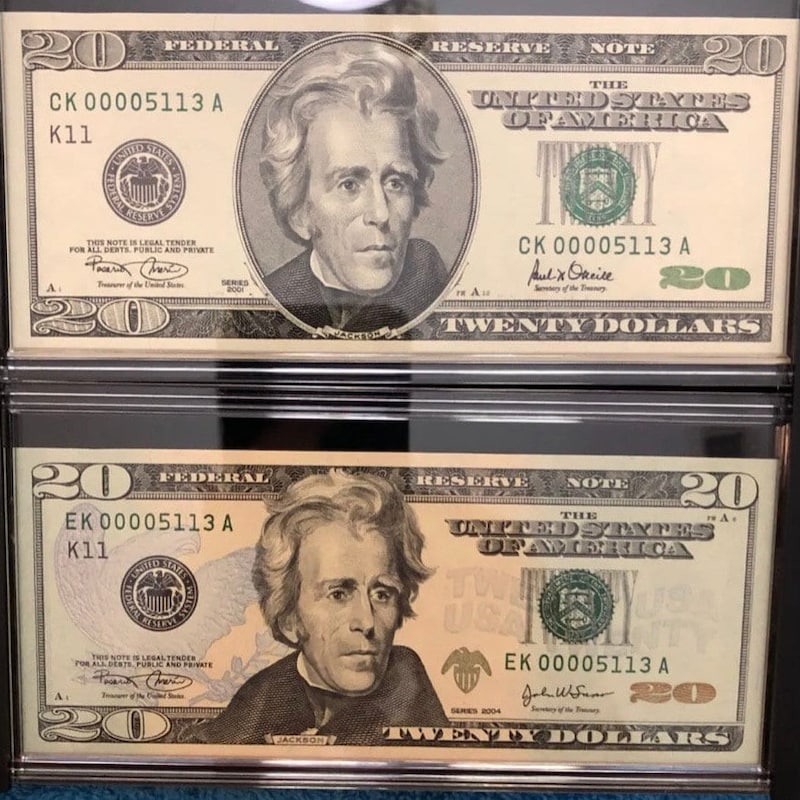 20 Dollar Bill Serial Number - Etsy
