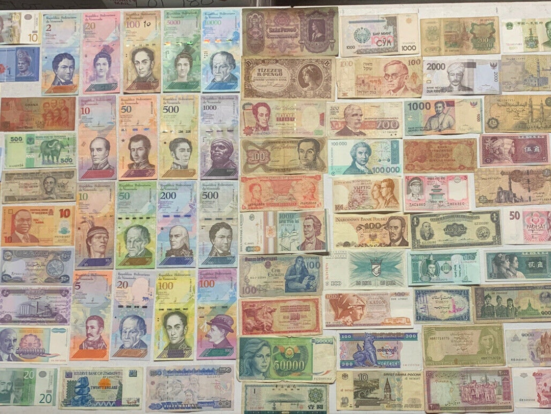 1 or MORE Random World Foreign Banknote Currency, Uncirculated Crisp ...