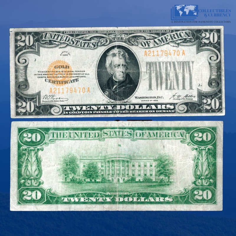1928 Silver Certificate - Etsy