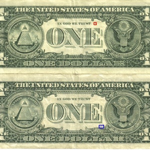 Lot of 3 Experimental Web Press 1-dollar Federal Reserve Notes 1988A ...