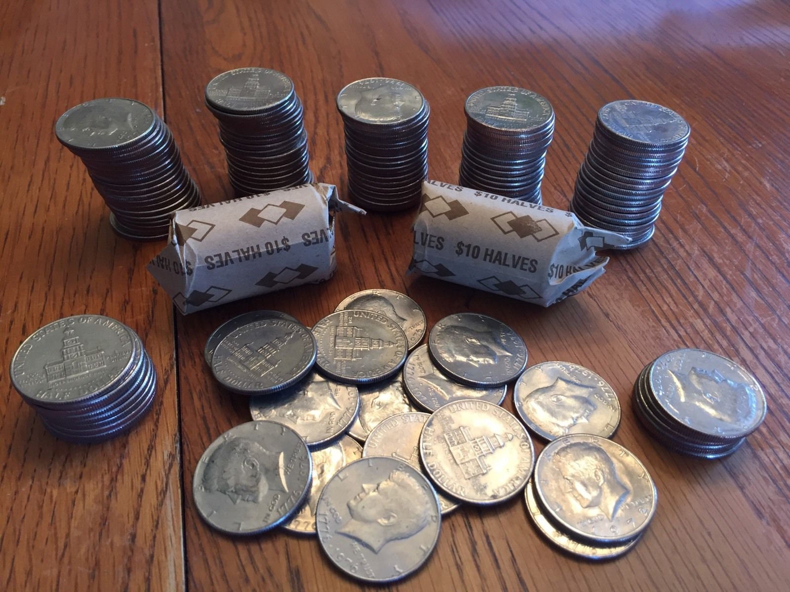 Roll Of Dollar Coins