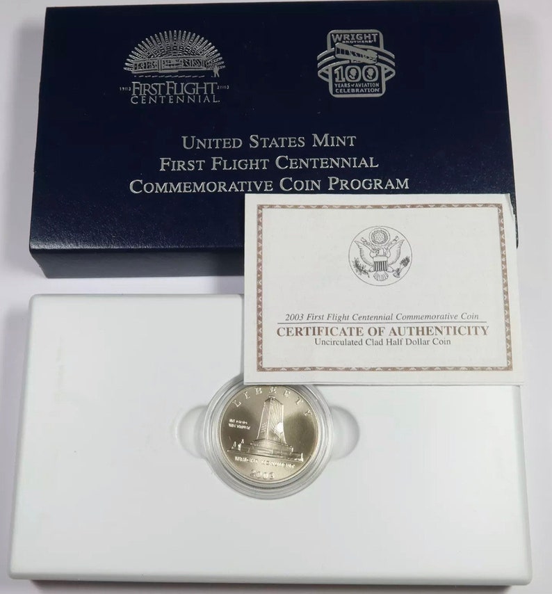 2003P US First Flight Centennial Wright Brothers Commemorative Half ...