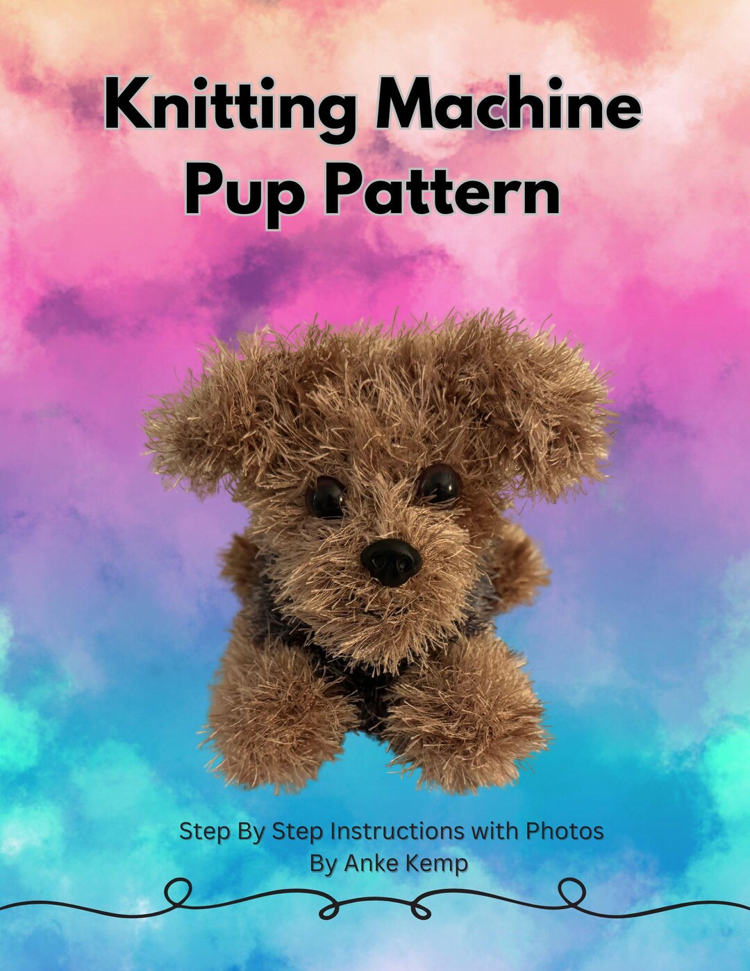Knitting Machine Pup Dog Pattern: Addi 22 Needle (PDF Pattern) - Etsy