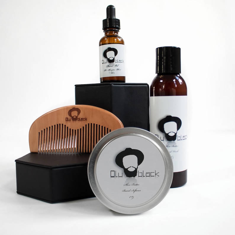 Organic Beard Kit Gift Set for Boyfriend Handmade Beard Grooming Kit ...