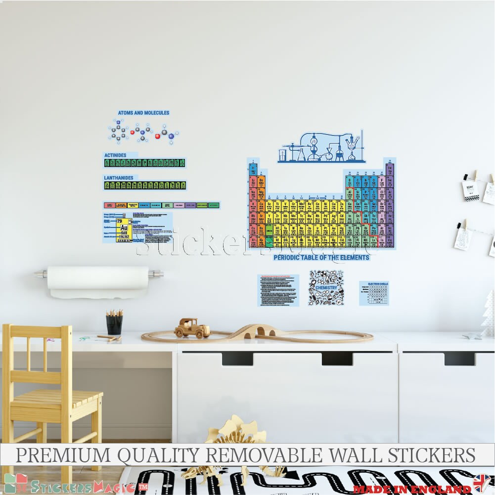 Periodic Table Wall Sticker Art for Students Teachers - Etsy UK