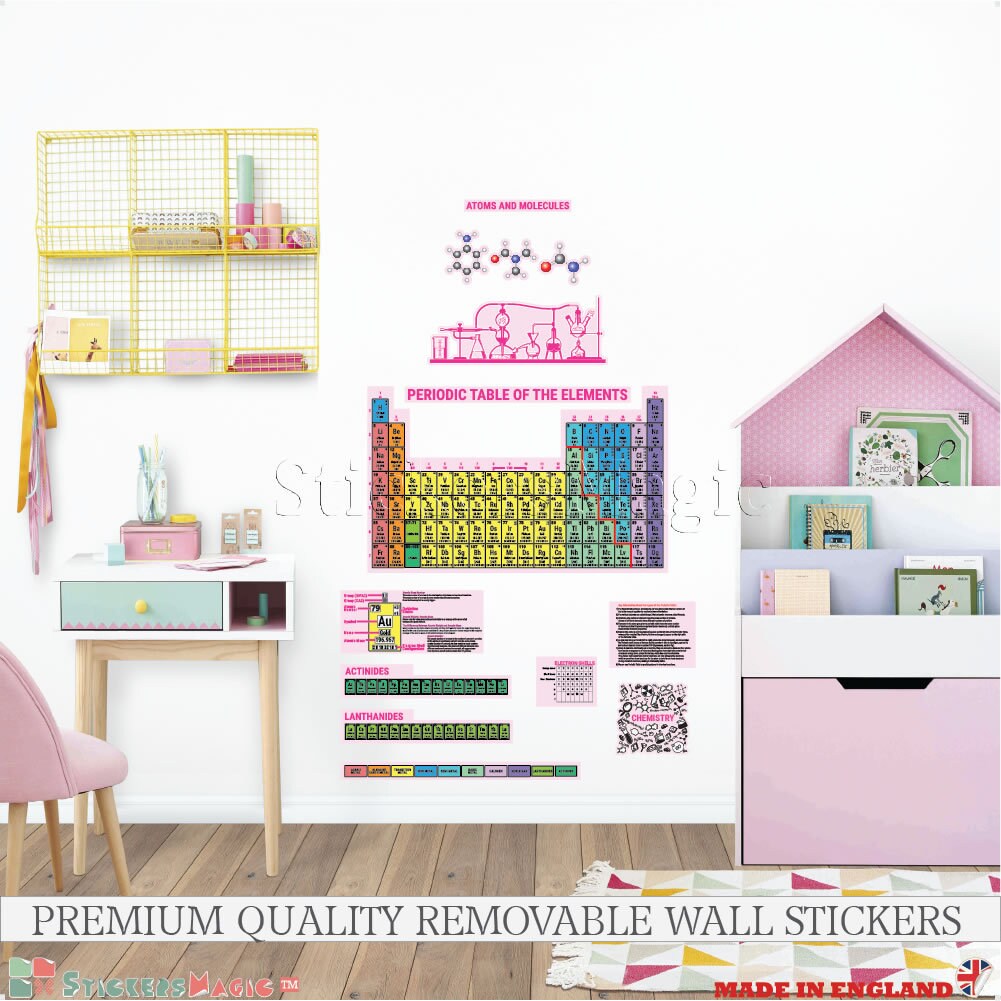Periodic Table Wall Sticker Art for Students Teachers - Etsy UK